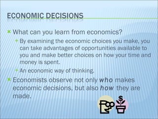 1.1 economic way of thinking | PPT