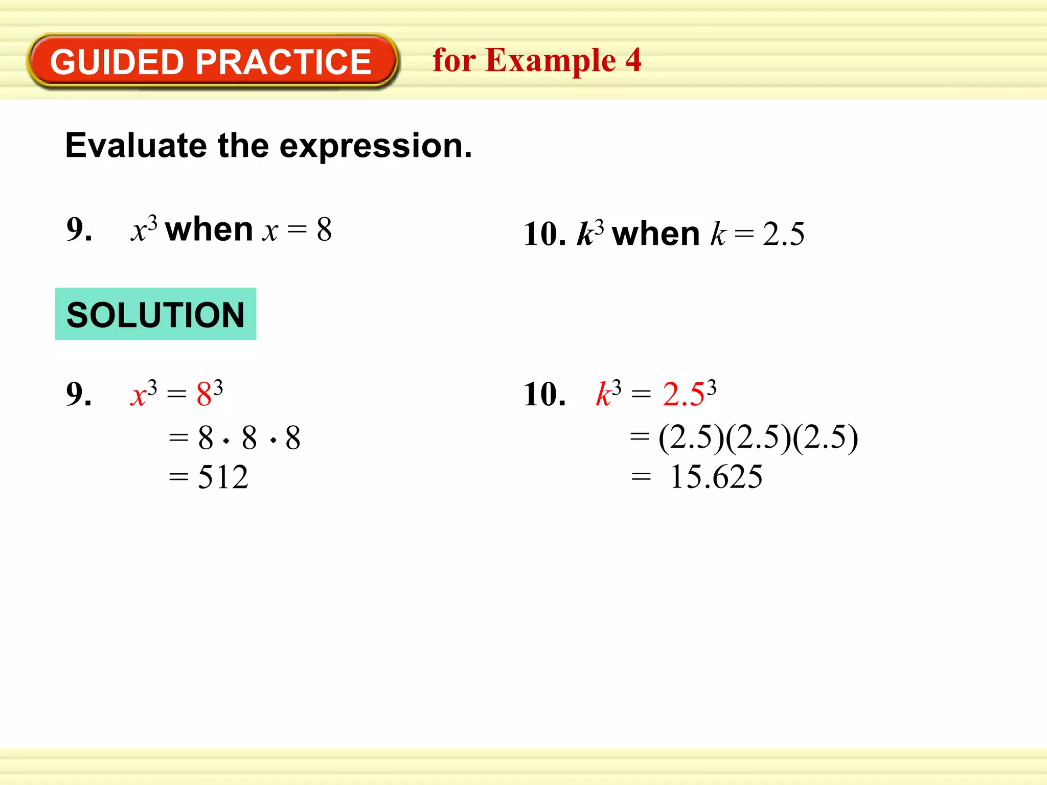 1.1 evaluating expressions | PPT