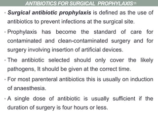 1-1 Guidelines for the rational use of antibiotics and surgical ...