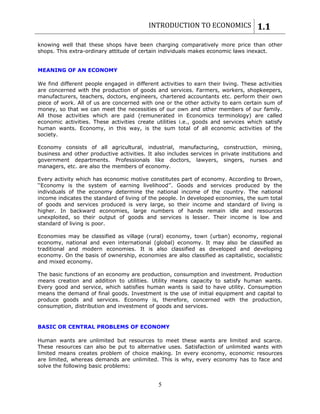 1.1 introduction to economics | DOC