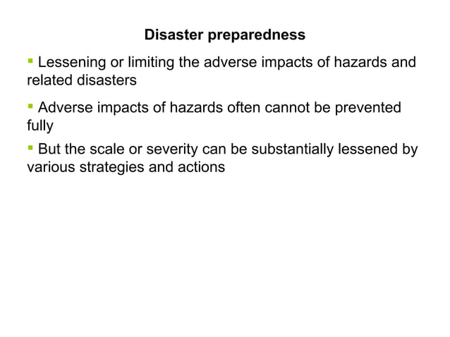 Key concepts in disaster risk reduction | PPT | Environment | Science
