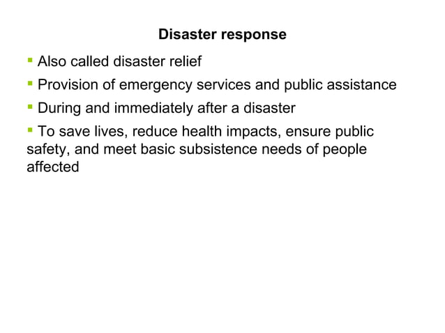 Key concepts in disaster risk reduction | PPT | Environment | Science