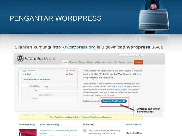 1.1 mengenal wordpress | PPT
