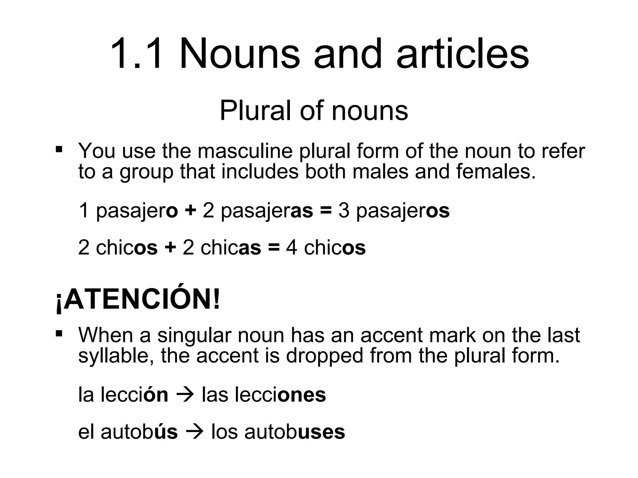 1.1 nouns and articles | PPT