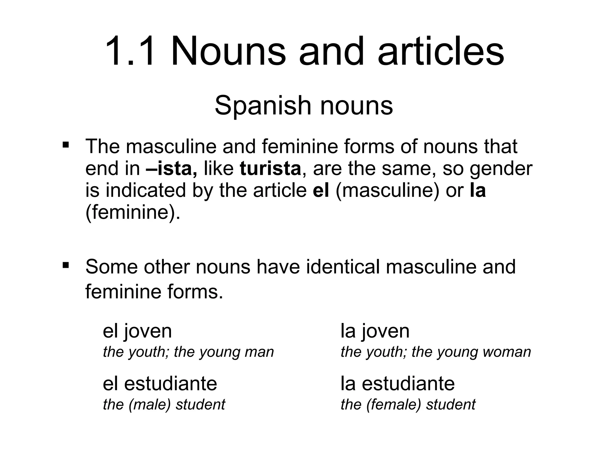 1.1 nouns and articles | PPT