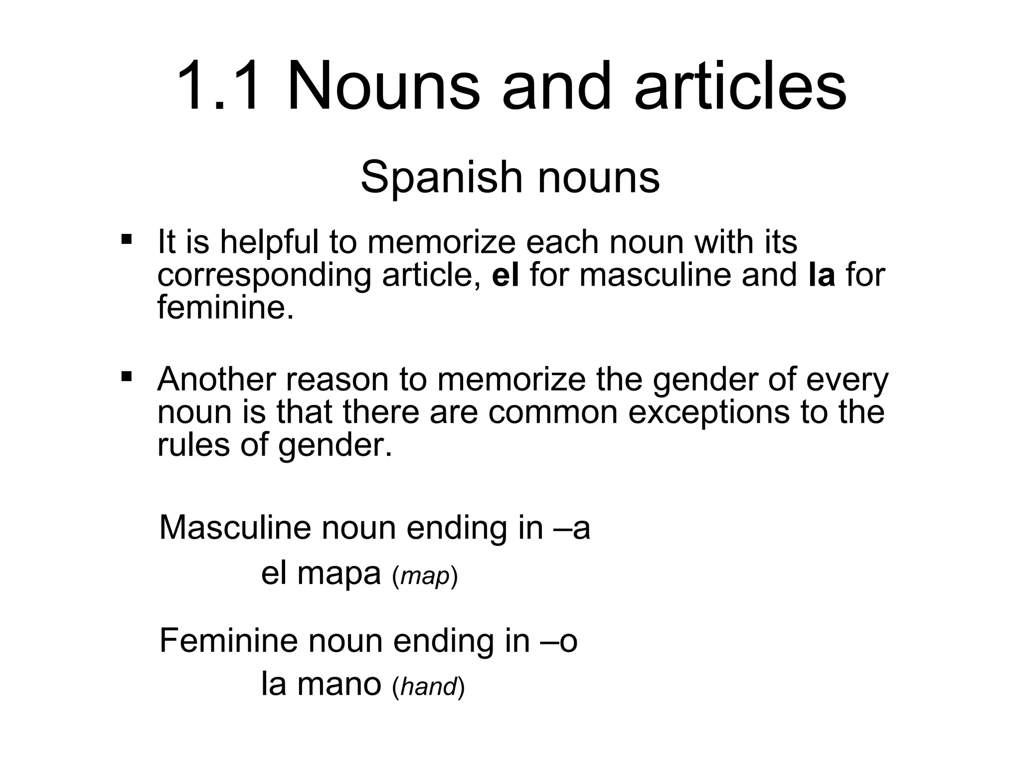 1.1 nouns and articles | PPT