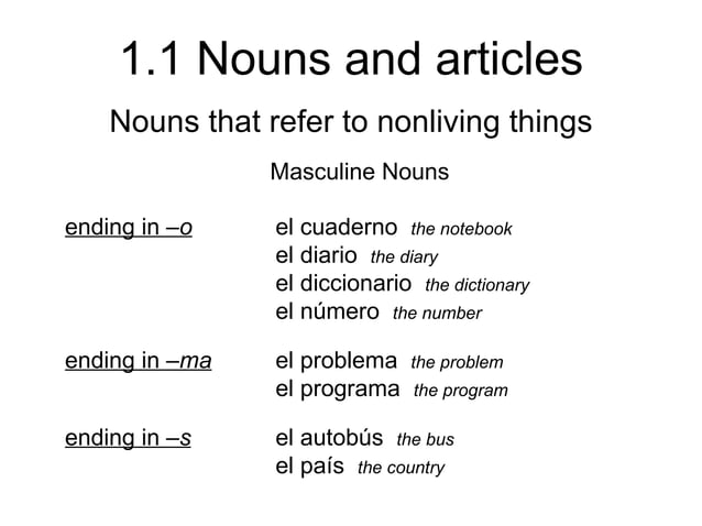 1.1 nouns and articles | PPT