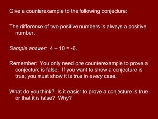 1 1 patterns and inductive reasoning lesson | PPT