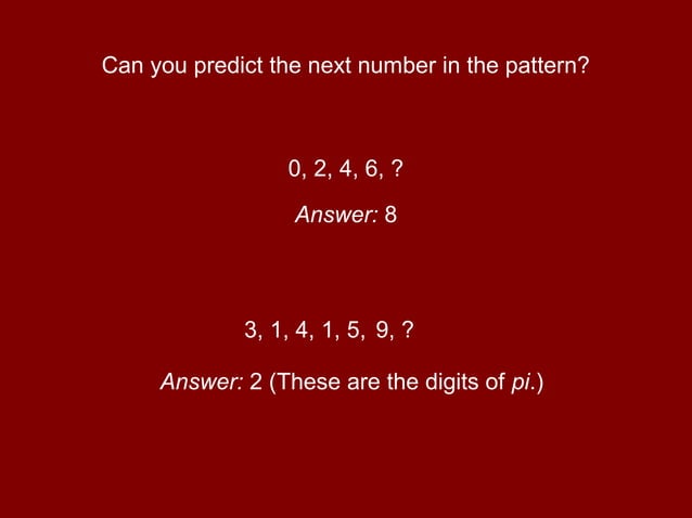 1 1 patterns and inductive reasoning lesson | PPT | Science