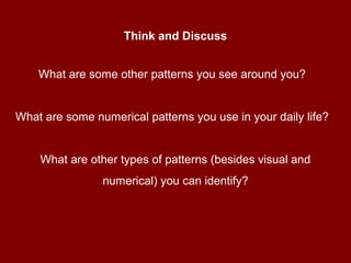 1 1 patterns and inductive reasoning lesson | PPT