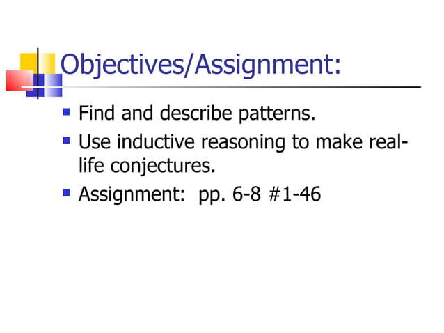 1.1 patterns & inductive reasoning | PPT