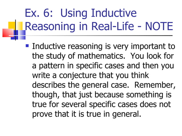 1.1 patterns & inductive reasoning | PPT