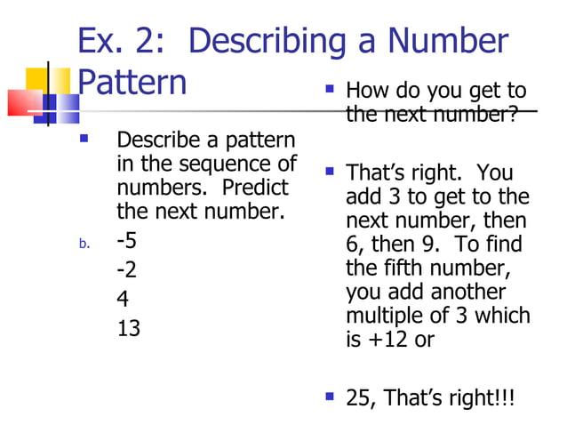 1.1 patterns & inductive reasoning | PPT