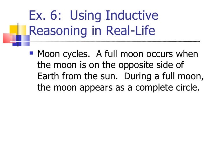 Inductive Reasoning In Real Life