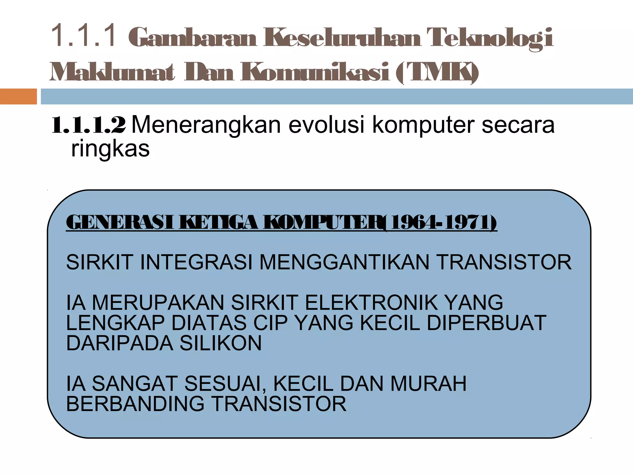 Pengenalan kepada Teknologi Maklumat Dan Komunikasi | PPT