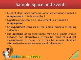 Sample Space And Events | PPTX