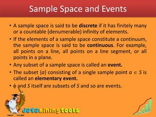 Sample Space And Events | PPTX