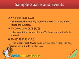 Sample Space And Events | PPTX