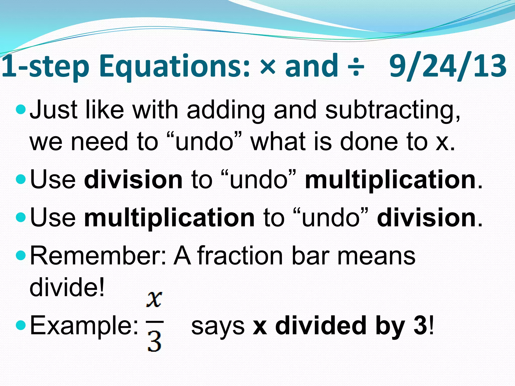 1 1 solving simple equations | PPTX