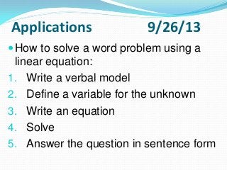 1 1 solving simple equations | PPTX