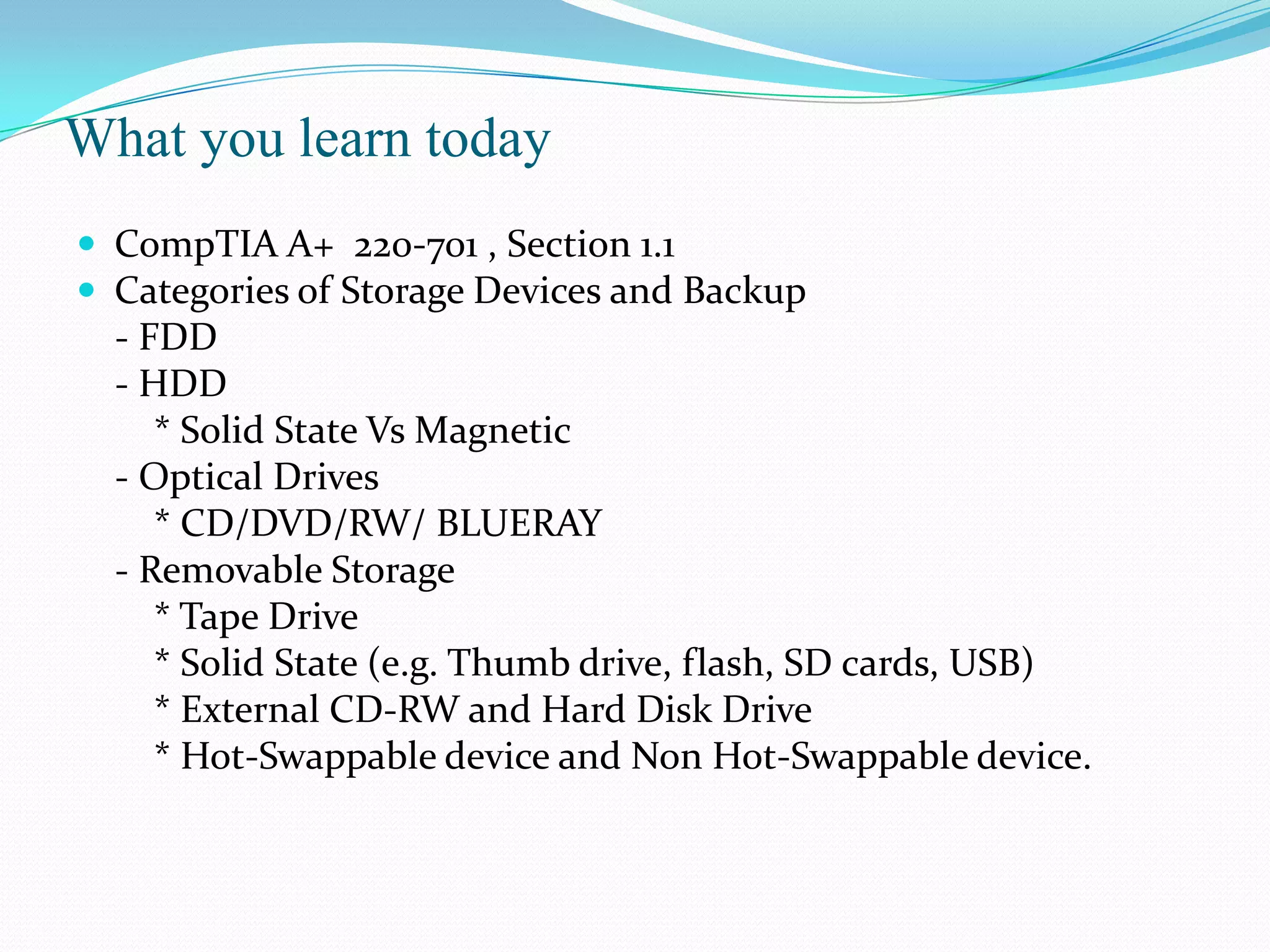 1.1 storage device | PPTX