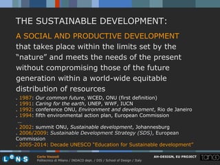 1.1 sustainable development and system innovation vezzoli 11-12 (28) | PPT