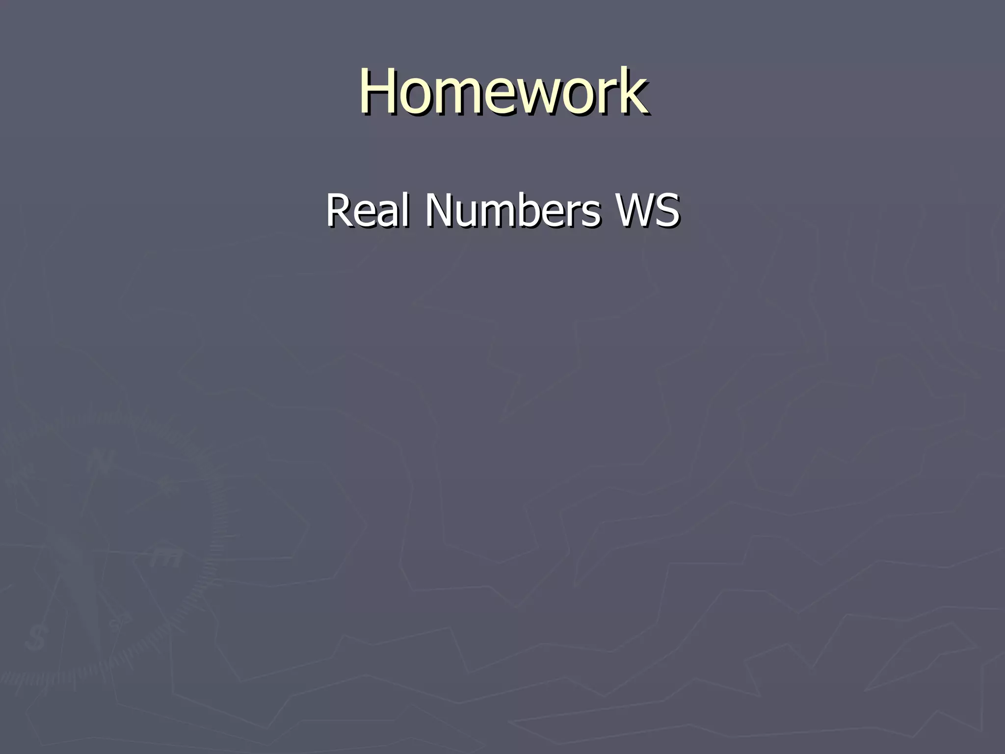 Techmathii - 1.1 - The Set Of Real Numbers | Ppt