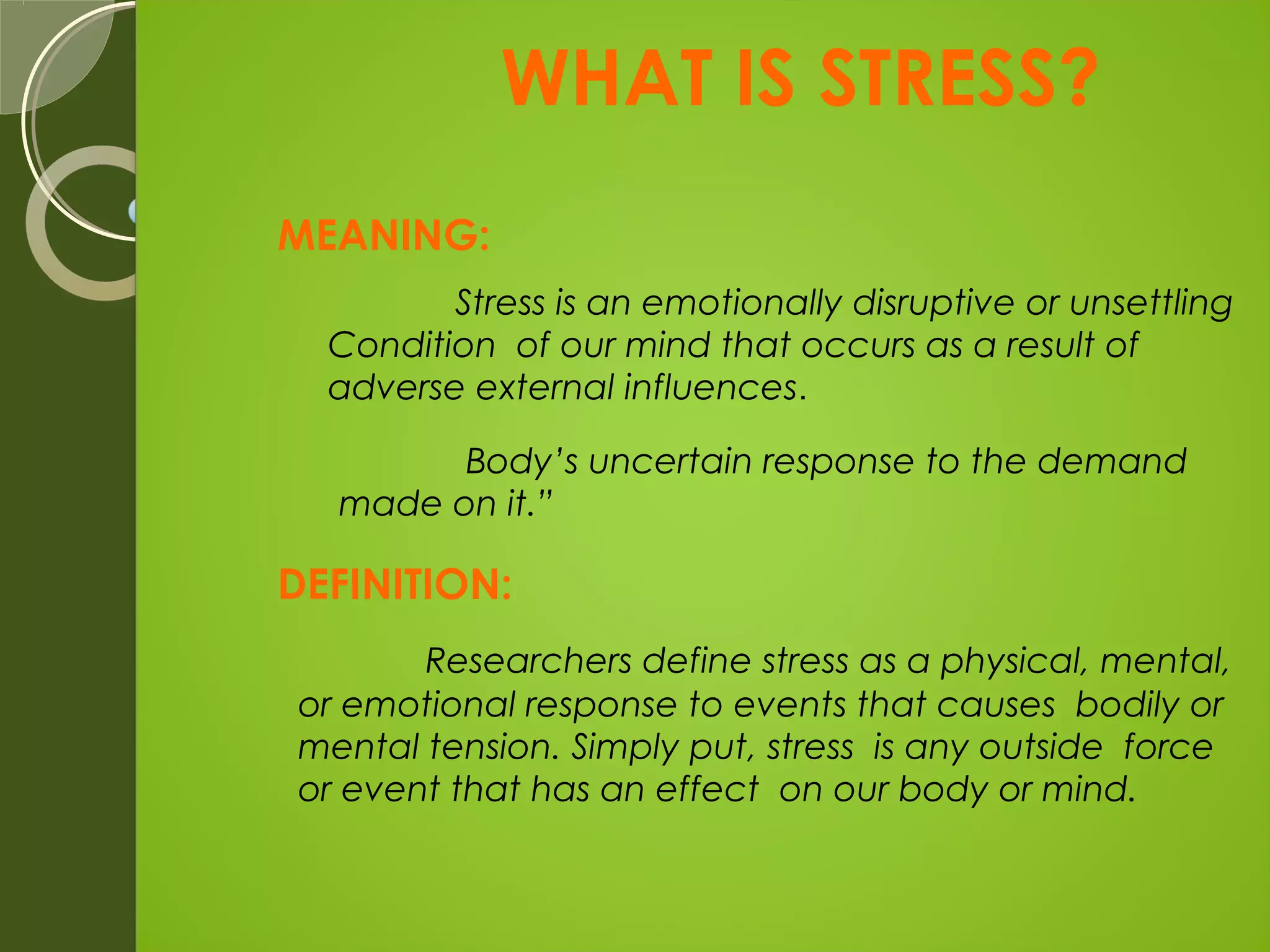Time and Stress Management | PPT