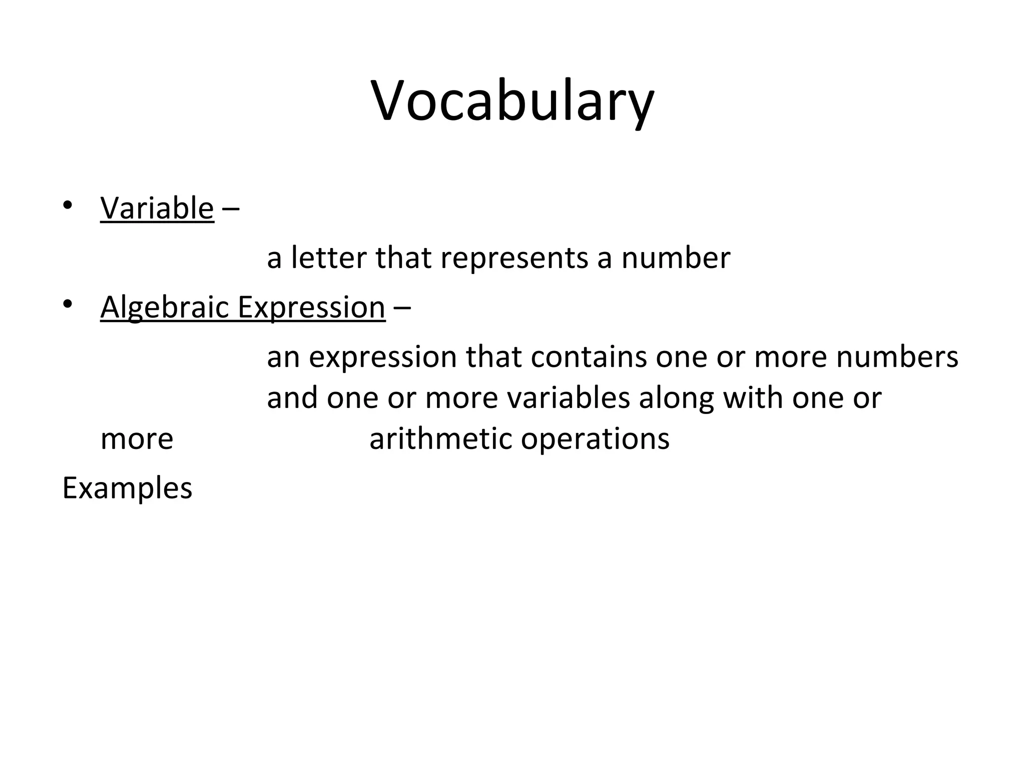 1 1 variables and expressions | PPT