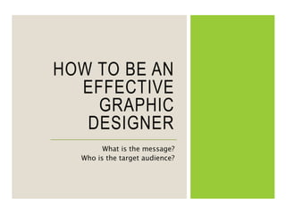 INTRO What is Graphic Design | PPT