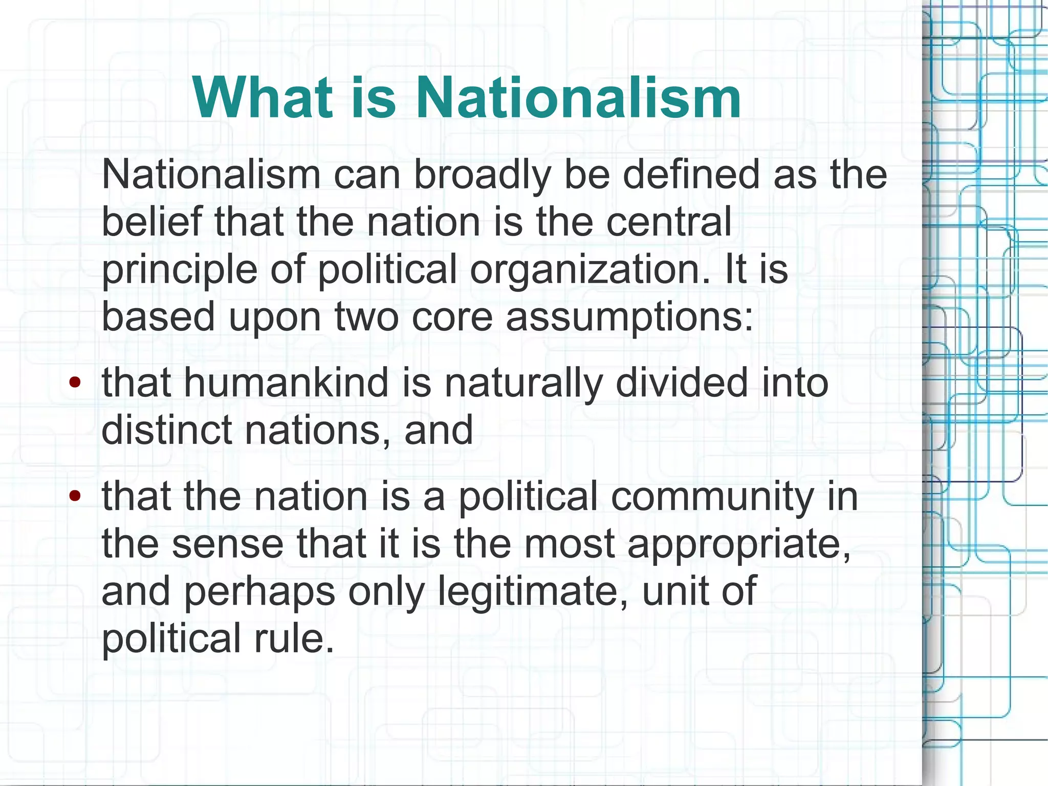 1.1 what is nationalism | PDF