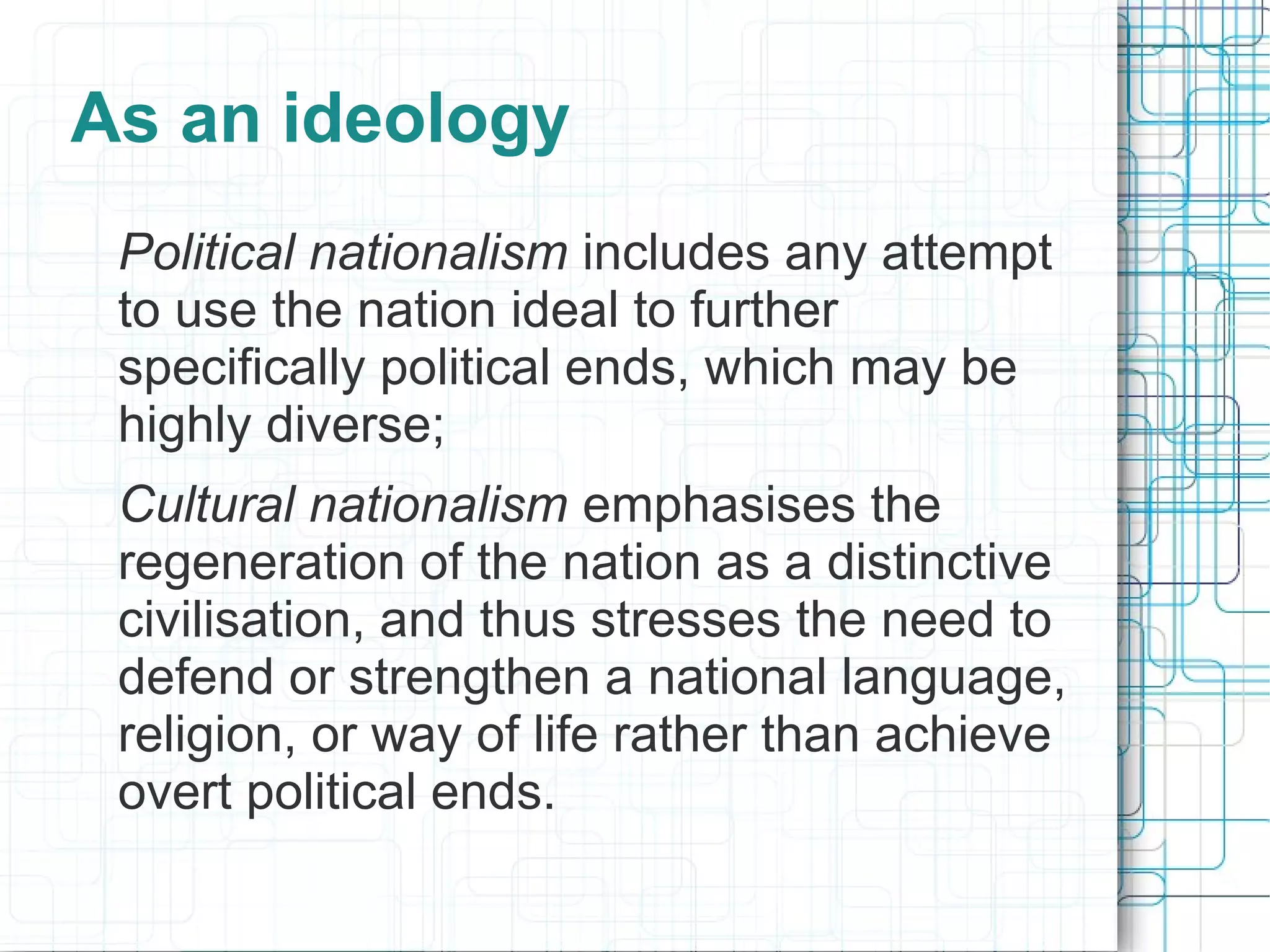 1.1 what is nationalism | PDF