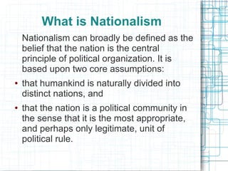 1.1 what is nationalism | PDF