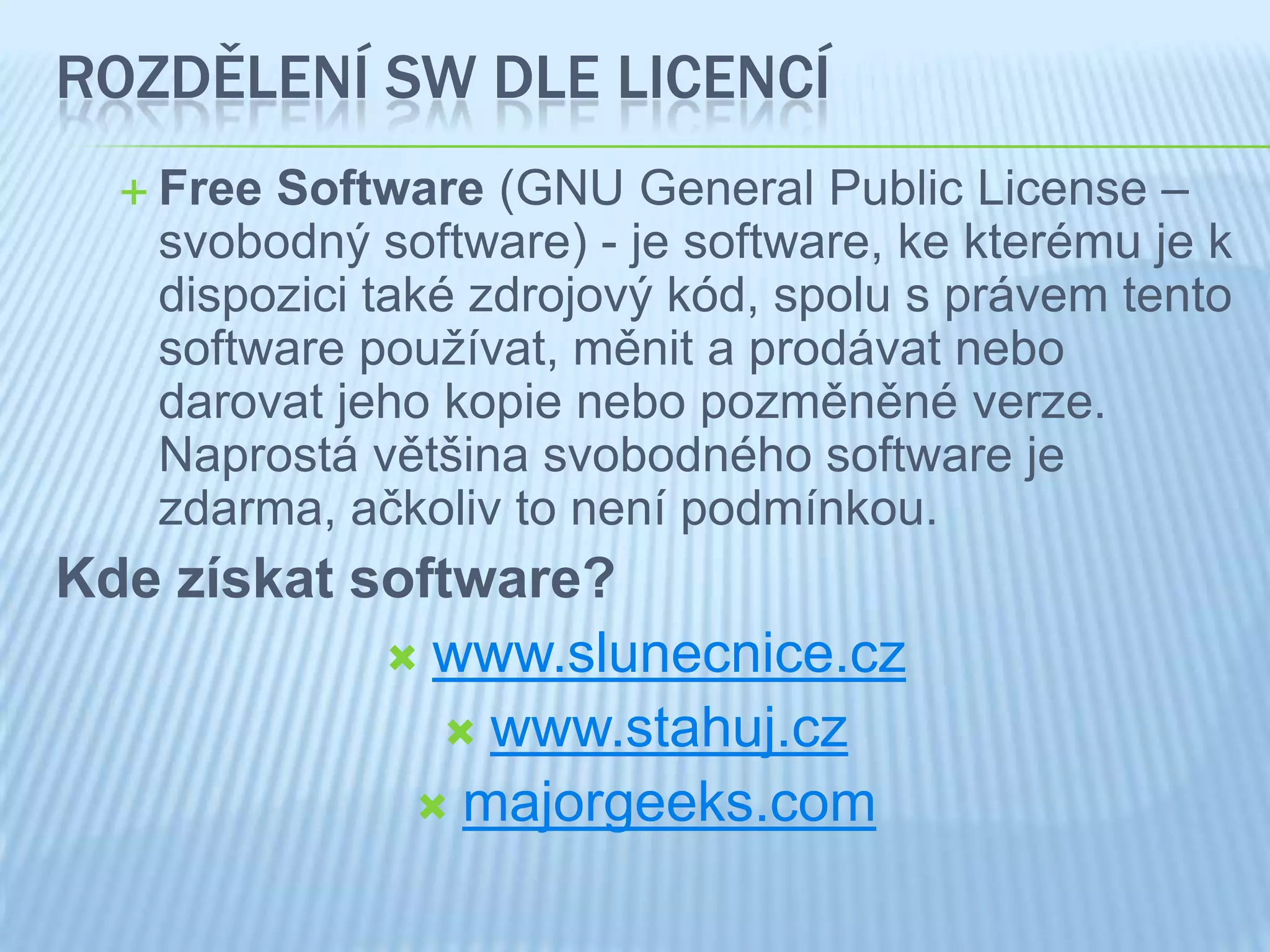 1-1zakladnipojmyit&rozdelenisw-dlelicenci | PPTX