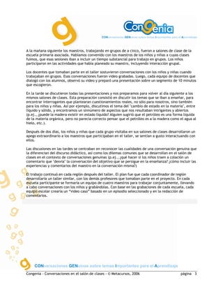 Conversaciones en el salón de clases - trascripción de videopaper | PDF