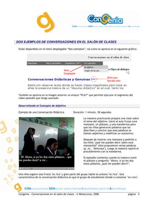 Conversaciones en el salón de clases - trascripción de videopaper | PDF