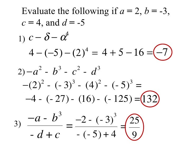 1.2 Algebraic Expressions and Models