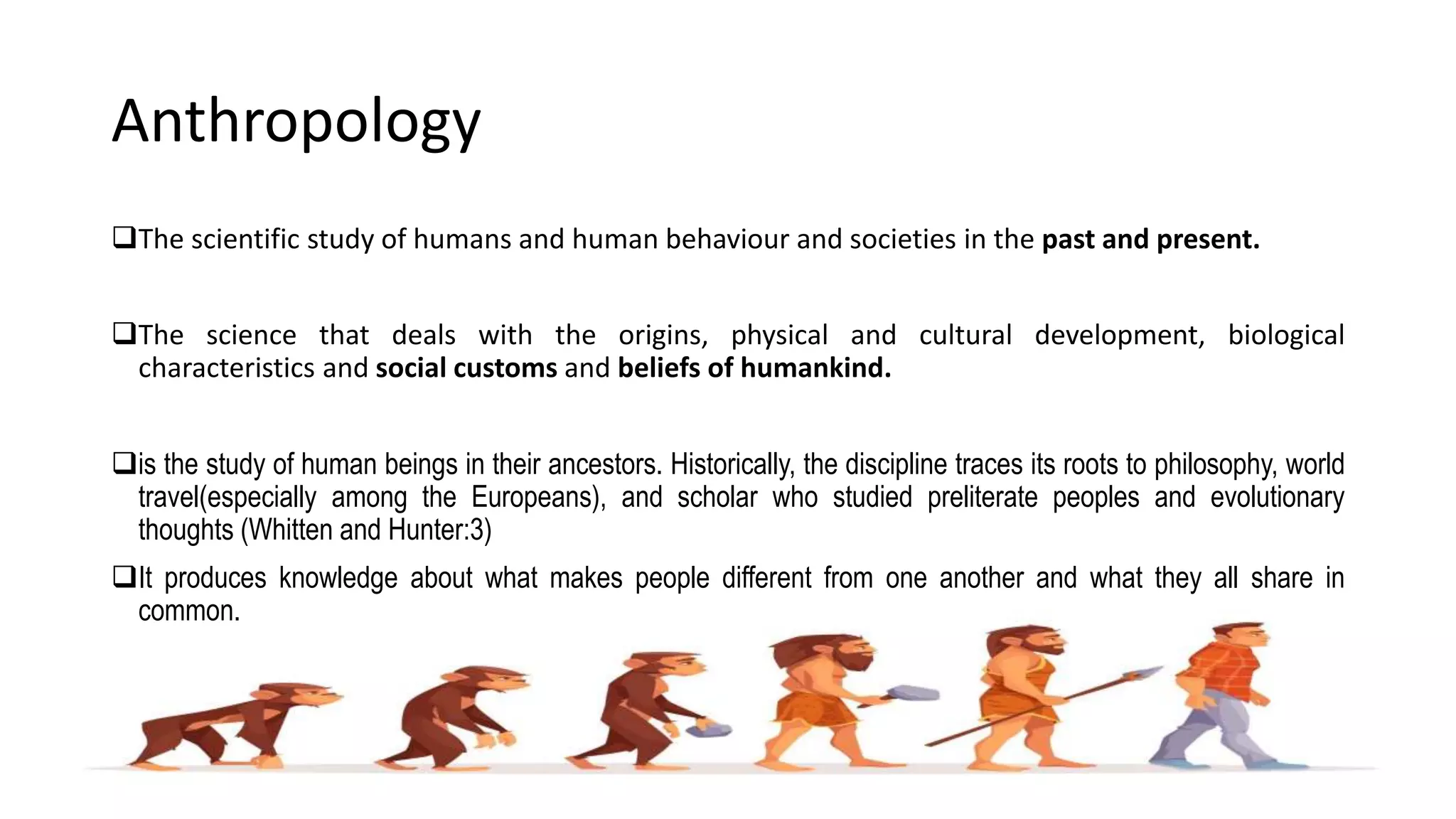 The Disciplines of Sociology, Anthropology, and Political Science | PPTX