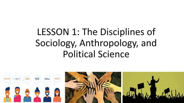 The Disciplines of Sociology, Anthropology, and Political Science ...