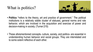 The Disciplines of Sociology, Anthropology, and Political Science | PPTX
