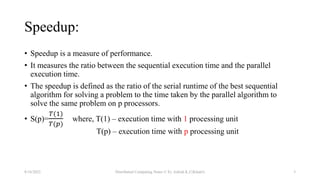 Performance of Parallel Processors | PPTX
