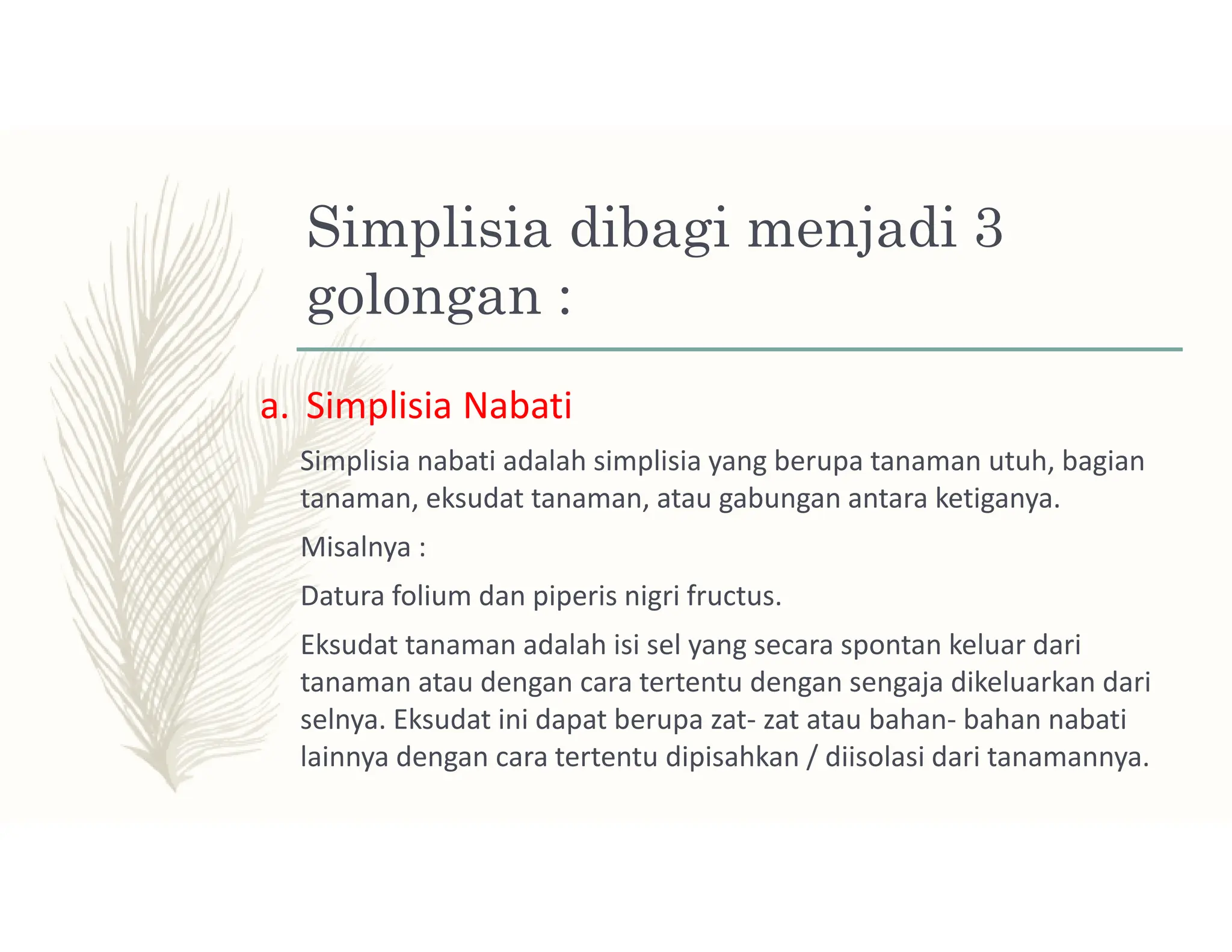 1-2. SIMPLISIA. Definisi, tata nama simplisia | PDF