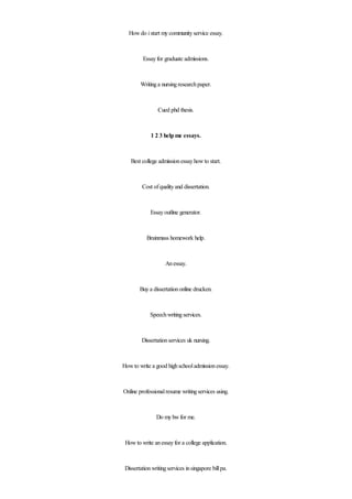 1 2 3 help me essays | PDF