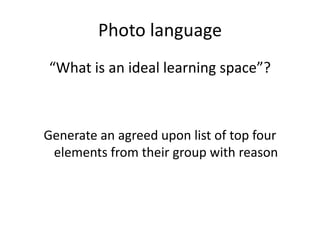 ideal learning space | PPTX | Education