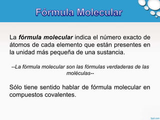 Formulas Quimicas | PPTX