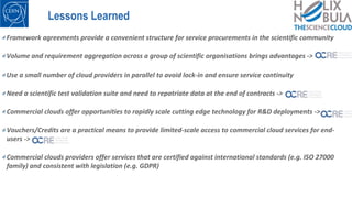 HNSciCloud: Project Results and lessons learned | PPT