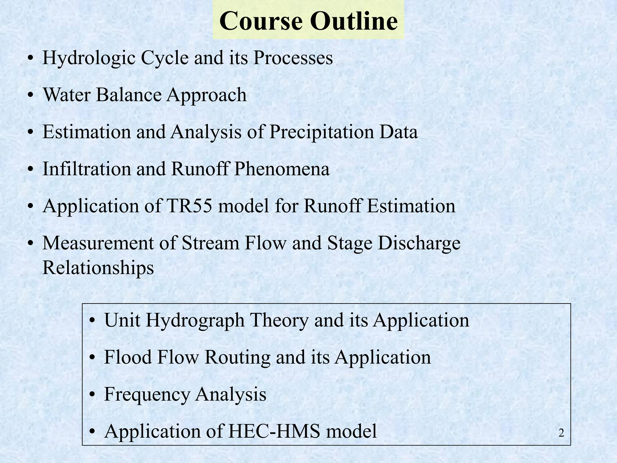 Hydrological cycle topic in Hydrology engineering subject | PPT
