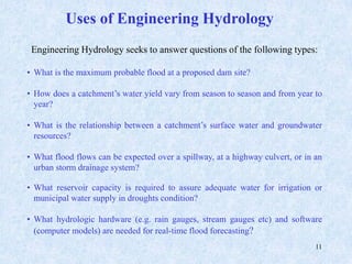 Hydrological cycle topic in Hydrology engineering subject | PPT
