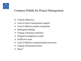 Project Management Introduction General PM lifecycles | PPT