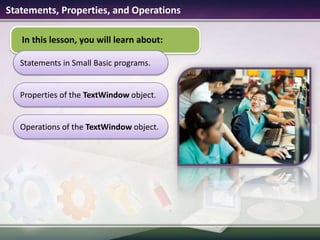 1.2 statements, properties, and operations | PPTX | Programming Languages | Computing